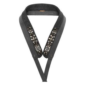 Max Mara Palmi Kragen - - Accessories - Damen - Grau - ONE SIZE