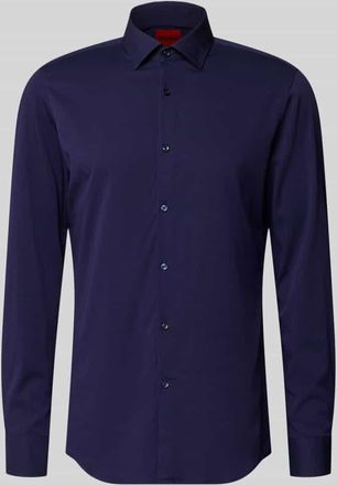HUGO BOSS Slim Fit Businesshemd aus Viskose-Mix Modell KENNO