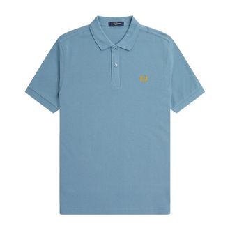 Fred Perry Slim Fit Plain Polo - - Tops - Herren - Blau - 2XL