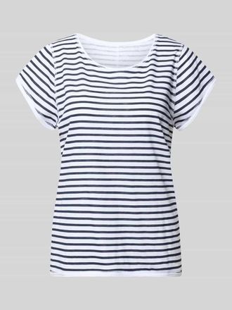 Christian Berg T-Shirt mit Streifenmuster und Rundhalsausschnitt