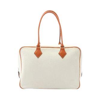 Herm&egrave;s Pre-owned Cuir sacs-main - Femme - Pre-owned - Blanc - Taille: ONE Size