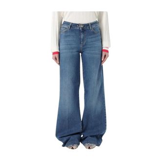 Liu Jo Femme, Jeans, Bleu, Taille: W33 Cotton Flared Jeans