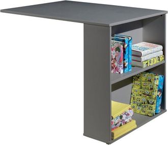 Paris Prix Bureau de Lit Enfant Sur&eacute;lev&eacute; Pino 94cm Gris
