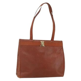 Ferragamo Pre-owned Leather Tote Bag - - Pre-owned - Damen - Braun - ONE SIZE