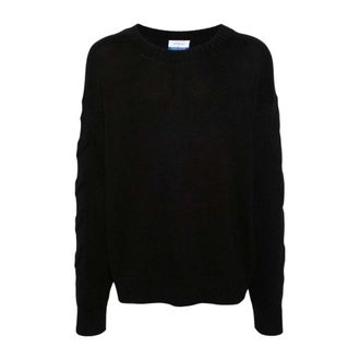 Off-white 3D Diag Strick Pullover mit Rundhalsausschnitt - - Knitwear - Herren - Schwarzk - S