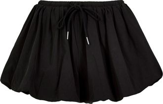 Apricot Bubble Hem Mini Shorts