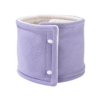 Generic Cache-cou unisexe doubl&eacute; en polaire double bouton tendance pour sports de plein air, violet, Taille unique