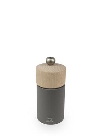 Peugeot Moulin &agrave; poivre manuel en bois, gris roche, 12 cm