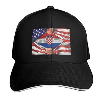 Generic Casquette De Baseball,Drapeau des États-Unis Et dautres Pays,Respirant Casquettes Sports Unisexe Anti-Soleil Cap pour Outdoor Sport Activités