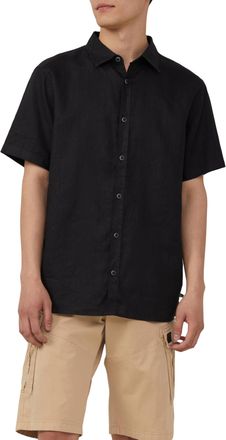 s.Oliver Regular Fit: Leichtes Kurzarmhemd aus 100% Leinen