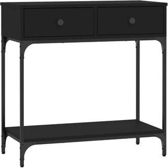 vidaXL Konsolentisch Schwarz 75x34,5x75 cm Holzwerkstoff - Vidaxl