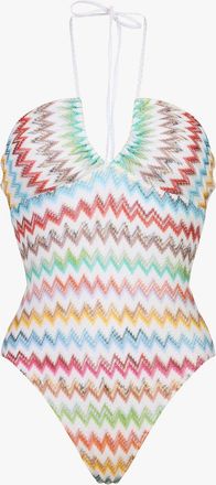 Missoni Maillot de bain une pi&egrave;ce en maille brillante &agrave; motif zigzag