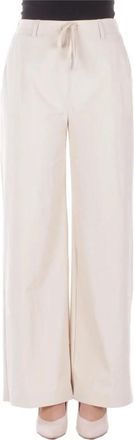 Max Mara Femme, Pantalons, Beige, Taille: 44 FR Wide Pantalons