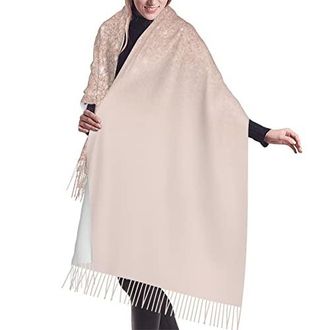 Generic Papier Peint Or Rose Femme Scarf &Eacute;pais Ch&acirc;le Mode Foulard Pour Cadeau Automne Soir&eacute;e Mariage