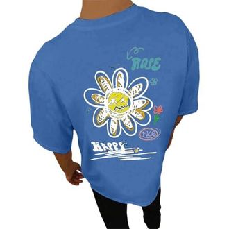 Generic T-shirt pour homme - Dos imprim&eacute; - T-shirt d&eacute;t&eacute; &agrave; manches courtes - T-shirt tendance - Style r&eacute;tro - Chemise d&eacute;contract&eacute;e pour gar&ccedil;on - Col rond - Gra