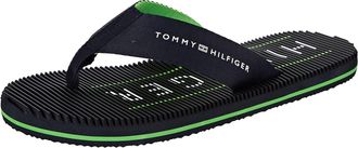Tommy Hilfiger Herren Flip Flops Massage Footbed Beach Sandal Badeschuhe, Blau (Desert Sky), 40 EU