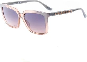 Guess Femme, Accessoires, Gris, Taille: ONE Size Resin Frame Square Lunettes de soleil
