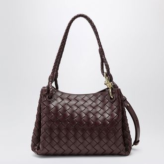 Bottega Veneta Mittelgro&szlig;e Parachute-Tasche Deep Mahogany