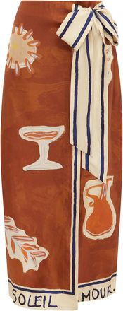 Alemais Jupe Soleil DAmour Soie Al&eacute;mais