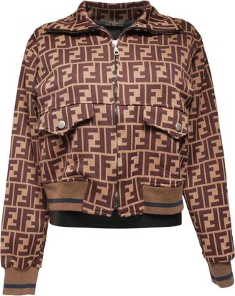 Fendi veste à motif Zucca (années 1990-2010) - Marron