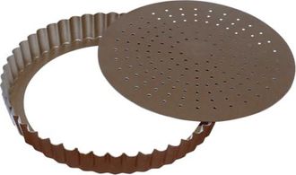 G&ouml;bel Moule &agrave; tarte 32 cm fond mobile perfor&eacute; anti adh&eacute;rent 226451