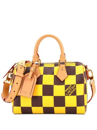 Louis Vuitton Speedy Bandouliere Damier Pop Satchel 25cm - Gelb