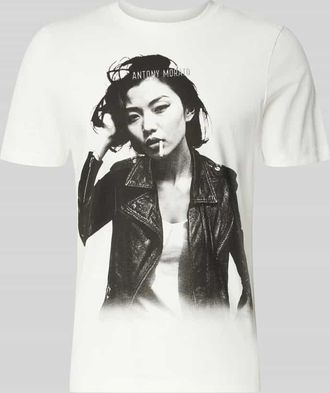 Antony Morato Regular Fit T-Shirt aus reiner Escorial-Wolle