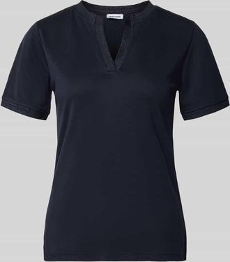 More & More T-Shirt mit V-Ausschnitt