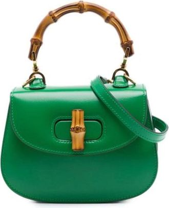 Gucci Sac bandouli&egrave;re Pre-owned - Femme - Pre-owned - Vert - Taille: ONE Size