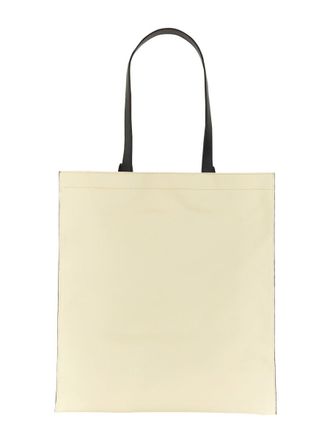 Moschino Hawaiian Print Cotton Tote Bag - Yellow