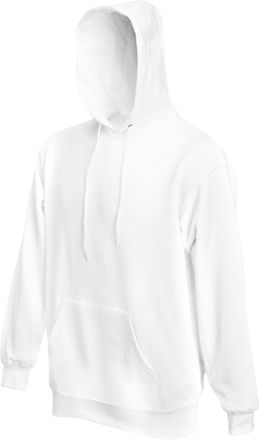 Fruit Of The Loom Herren Kapuzen-Pullover, einfarbig, ohne Logo - Weiß - Weiß - Small S,Weiß - Weiß