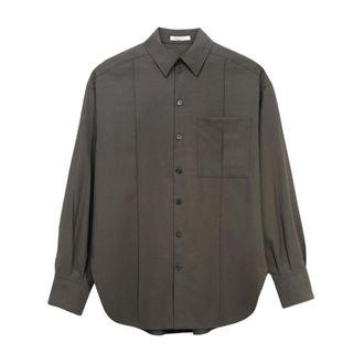 Gauch&egrave;re Femme, Blouses et Chemises, Vert, Taille: 34 FR Chemise Ample &agrave; Nervures