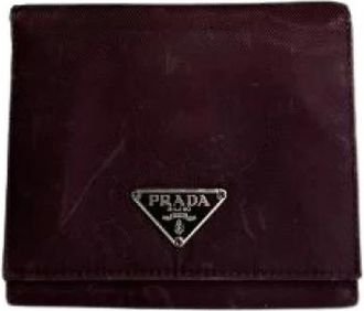 Prada Portefeuille Vintage Pre-owned - Femme - Pre-owned - Violet - Taille: ONE Size