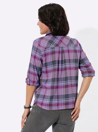 Witt Klassische Bluse Flanell-Bluse Langarm