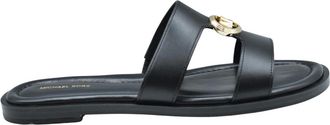 Michael Kors Femme, Chaussures, Noir, Taille: 37 1/2 EU Erin Leather Sandal