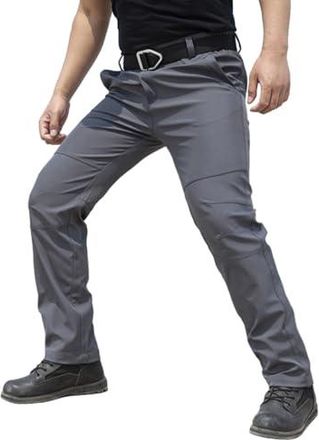 Generic Pantalon tactique extensible pour homme - Pantalon de combat r&eacute;sistant &agrave; la pluie - Pantalon cargo extensible - Pantalon de randonn&eacute;e l&eacute;ger avec taill