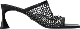 Stella McCartney Mules en maille cristal - Femme - Chaussures - Noir - Taille: 39 EU