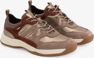 Geox Baskets en cuir m&eacute;lang&eacute;