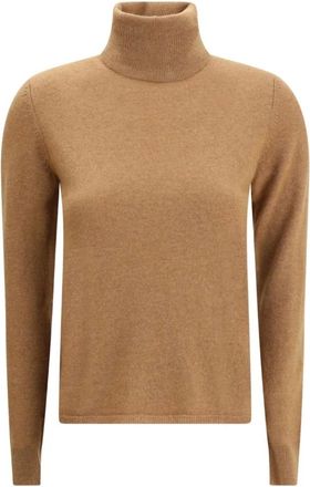 Max Mara Femme, Pulls, Beige, Taille: 42 FR Educata Turtleneck Sweater