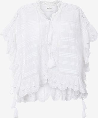 Isabel Marant Top Payton - Femme - Blanc - Taille 34 - Marant &Eacute;toile