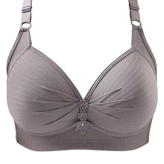 Generic Soutien-gorge push-up sans armatures pour femme - Gros seins - Maintien fort - Élégant - Bords ondulés - Minimaliste - Rafraîchissant - Léger - Pour l