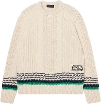 Lacoste Pull Oka oversize en maille tress&eacute;e