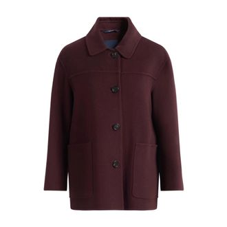 Max Mara Smmgiugno Kurzmantel mit schmaler Knopfleiste - - Jackets - Damen - Rot - 3XS