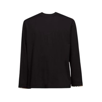 Burberry T-shirt Ellison &agrave; manches longues - Homme - Tops - Noir - Taille: XL