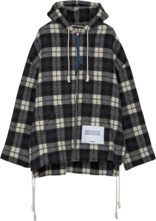 Palm Angels Homme, Vestes, Multicolore, Taille: S Veste &agrave; capuche &agrave; carreaux