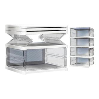 Generico Schuhschrank, mit Pr&auml;sentationsst&auml;nder, transparenter Schuhst&auml;nder mit magnetischer T&uuml;r, f&uuml;r Zuhause, Wohnung, Schlafzimmer, Schrank