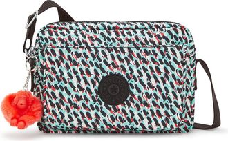 Kipling ABANU M Mittelgroße Umhängetasche, Abstract Print (Weiß)