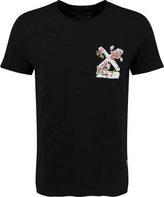 Key Largo Herren Klsummer Splash Round T-Shirt, Black (1100), XL EU