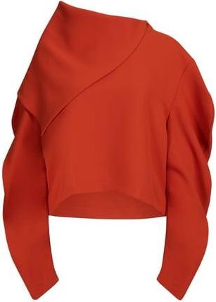 A.W.A.K.E. Top manche longues &agrave; col drap&eacute;