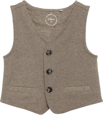 s.Oliver Festive Weste aus Sweatstoff